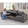 Latitude Run® Dillion Sectional Sofa, Modular Sectional Sofa with 2 USB Ports & Cup Holders, 3 ...